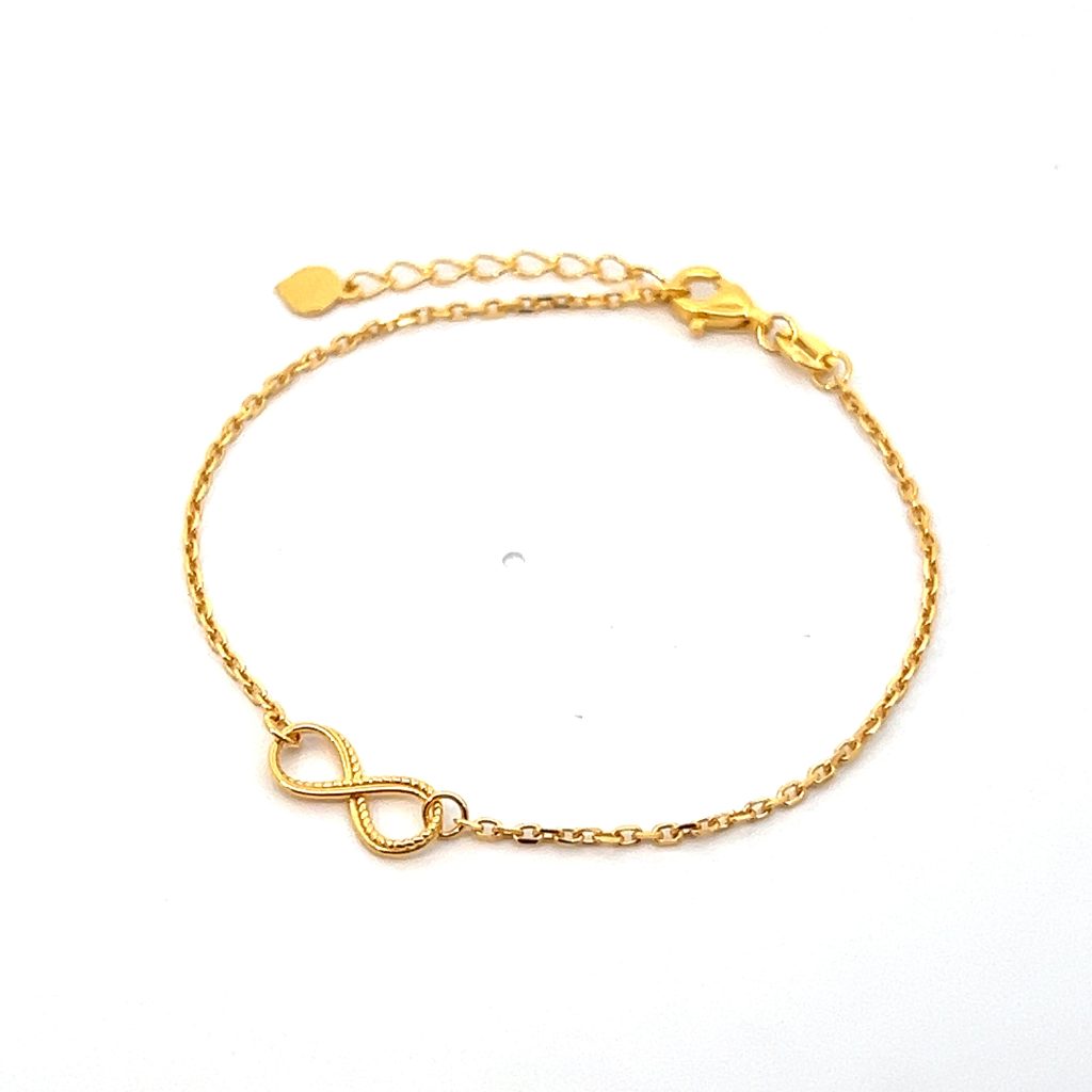 916 Gold Infinity Bracelet – G&J Goldsmiths & Jewellery