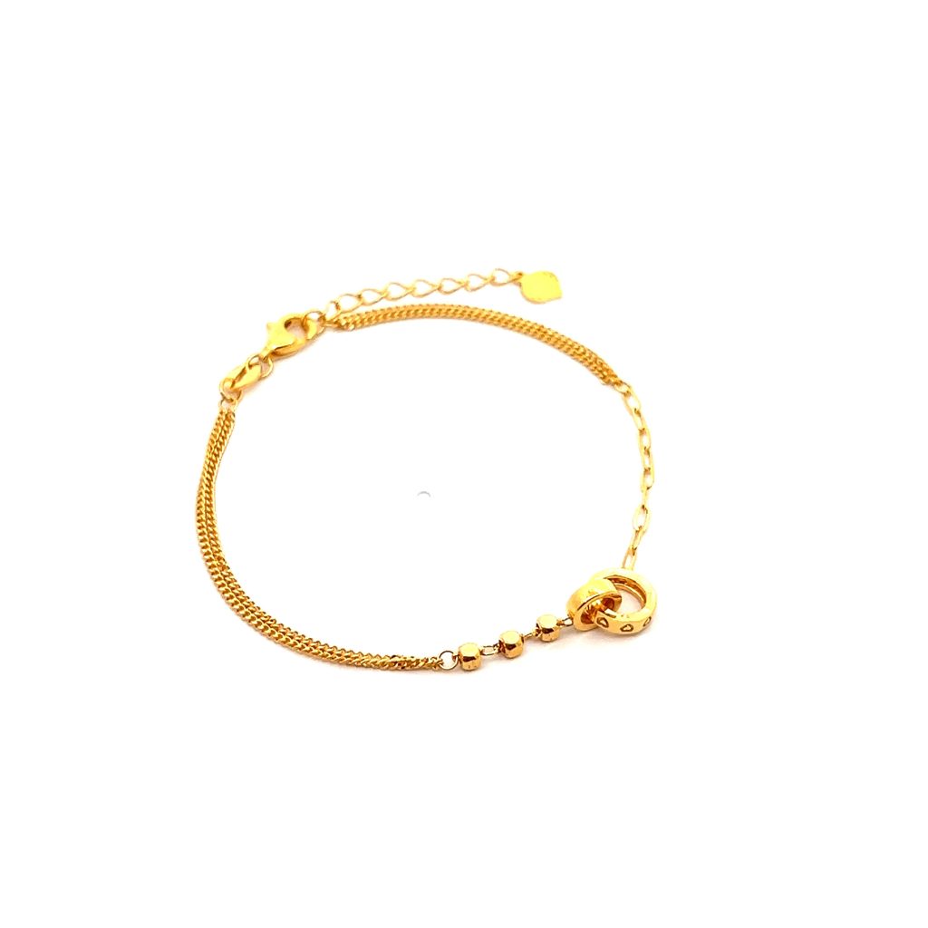 916 Gold Interlock Bracelet – G&J Goldsmiths & Jewellery