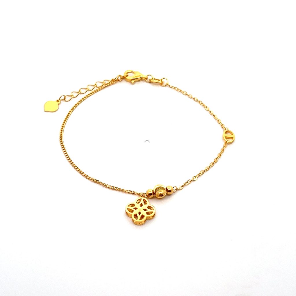 916 Gold Destiny Flower Bracelet – G&J Goldsmiths & Jewellery